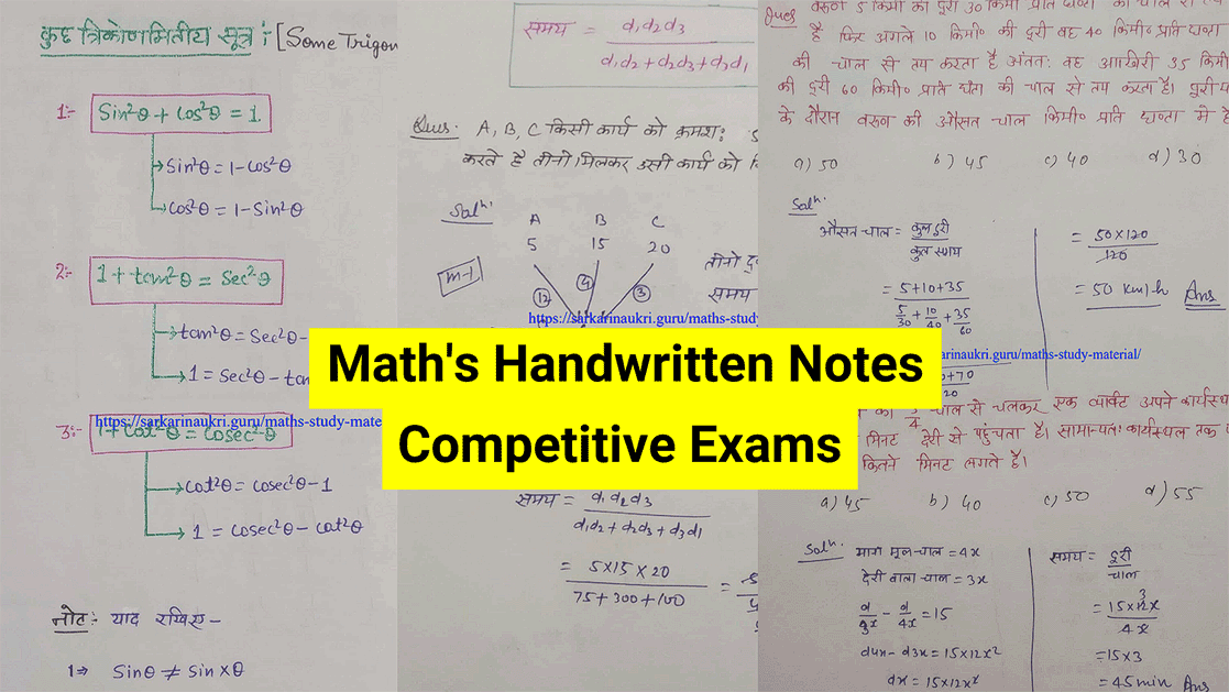 Maths Study Material PDF Download Chapter wise